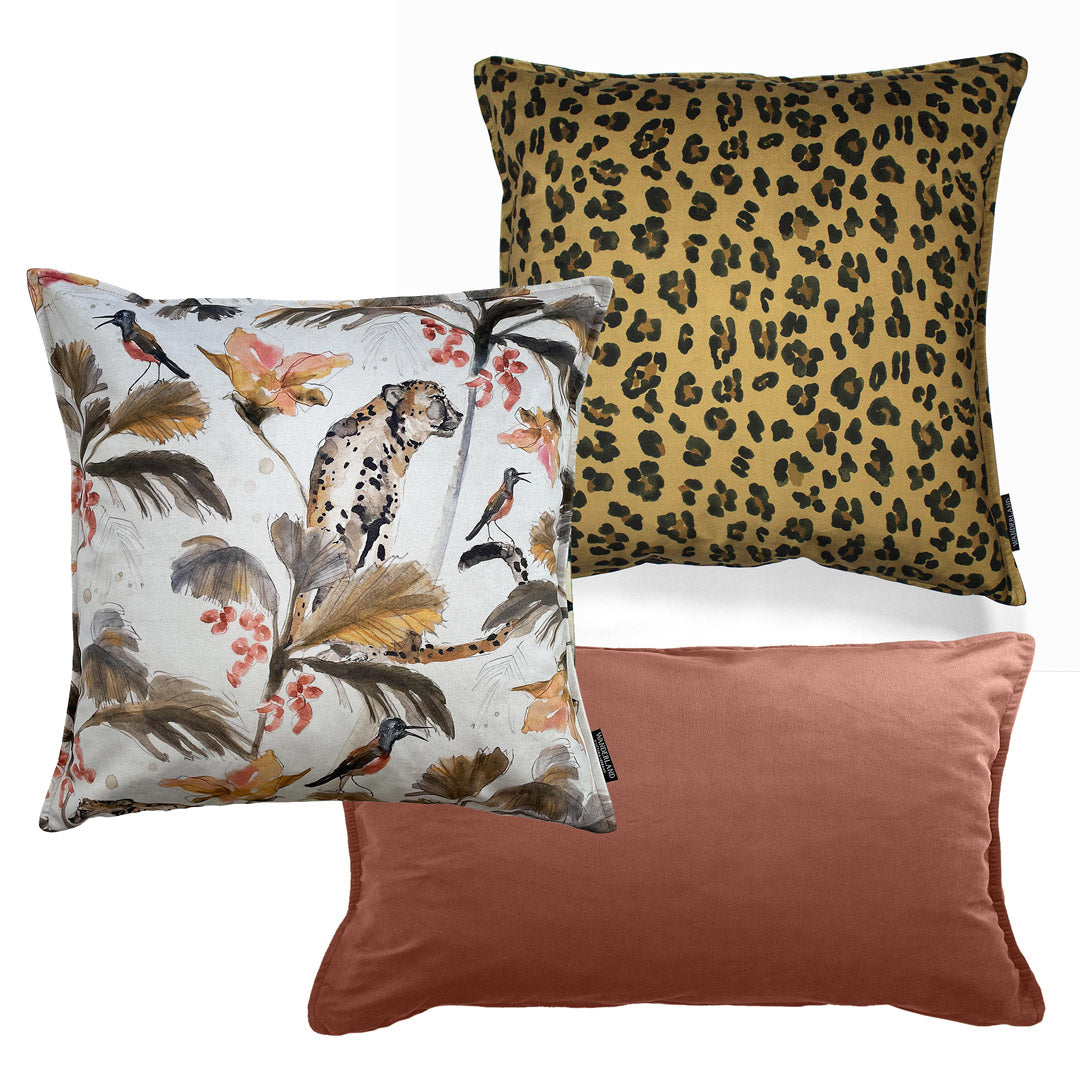 Cheetah Cushion Collection – Wanderland Collective