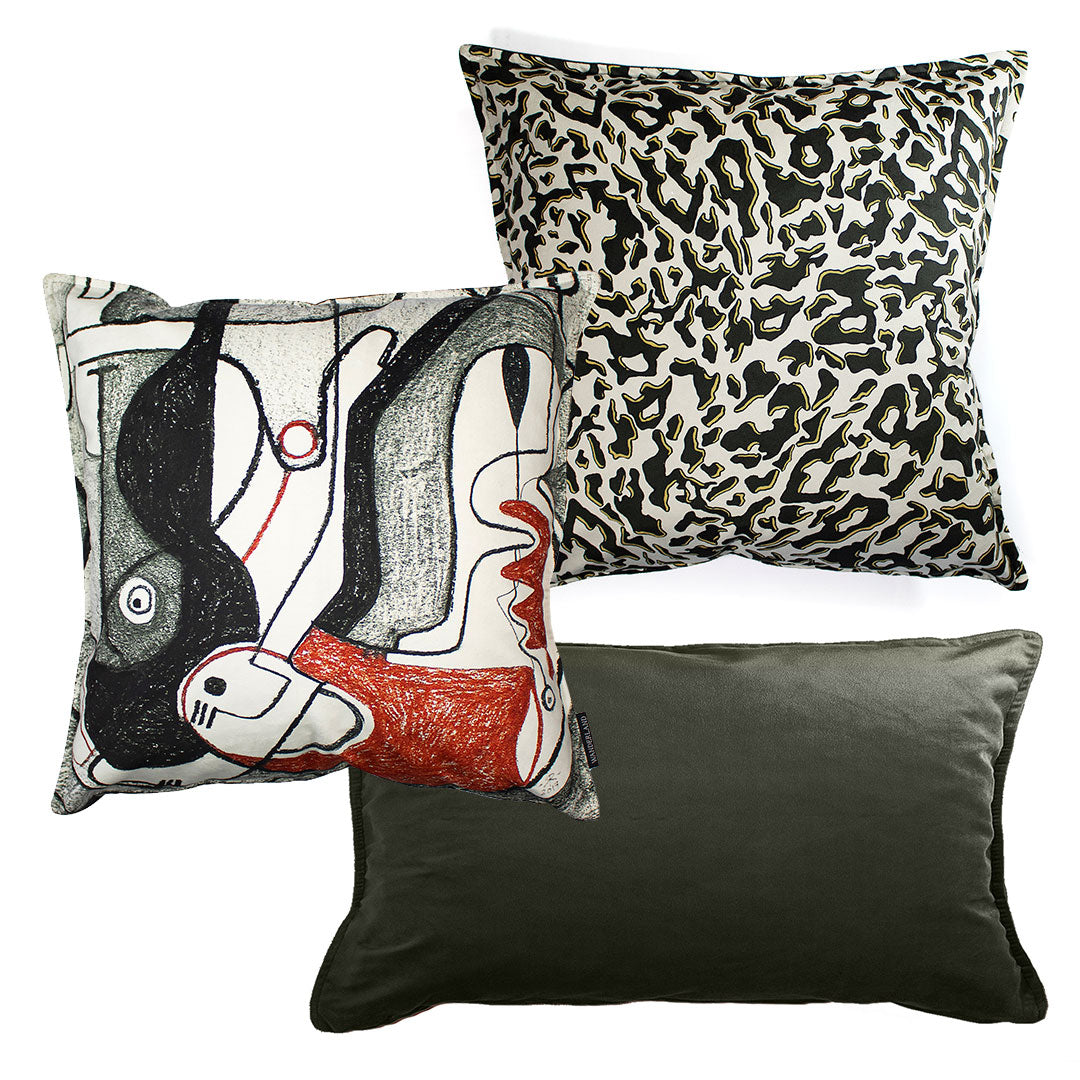Graphic Cushion Collection | Wanderland | South African artists ...